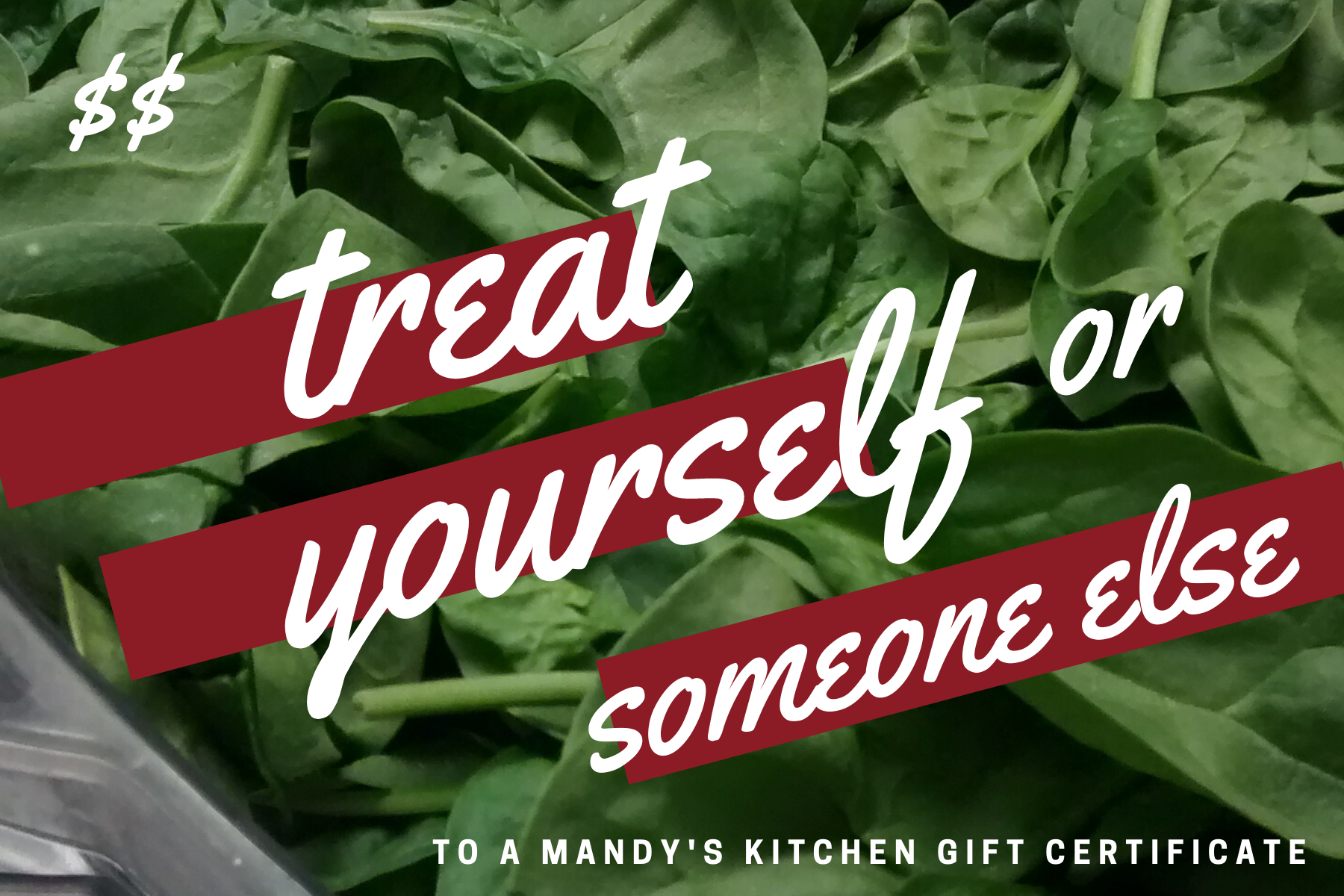 Gift Certificates – Mandy's Kitchen